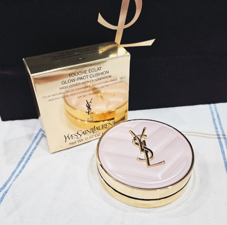 ..YSL '생로랑 #뚜쉬 에끌라 글로우 팩트 쿠션 'TOUCHE ECLAT GLOW-PACT CUSHION_B25 BEIGE.. : 네이버 블로그