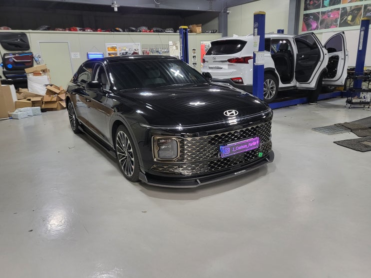 그랜저gn7바디킷 튜닝! 제이커스텀파츠에서 풀 바디킷 장착 했어요~ : 네이버 블로그