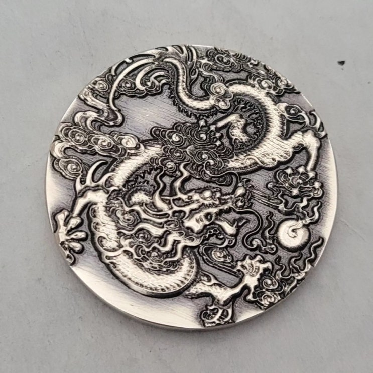 방짜유기 3d 용문양 입체조각 골프볼마커 커스텀코인 : 네이버 블로그