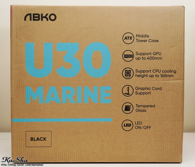 앱코 U30 마린 블랙 가성비 PC 케이스 : 네이버 블로그