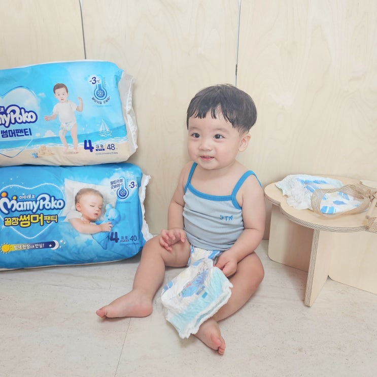 여름기저귀 추천 마미포코 땀먹는 썸머팬티 꿀잠썸머팬티 네이버 블로그