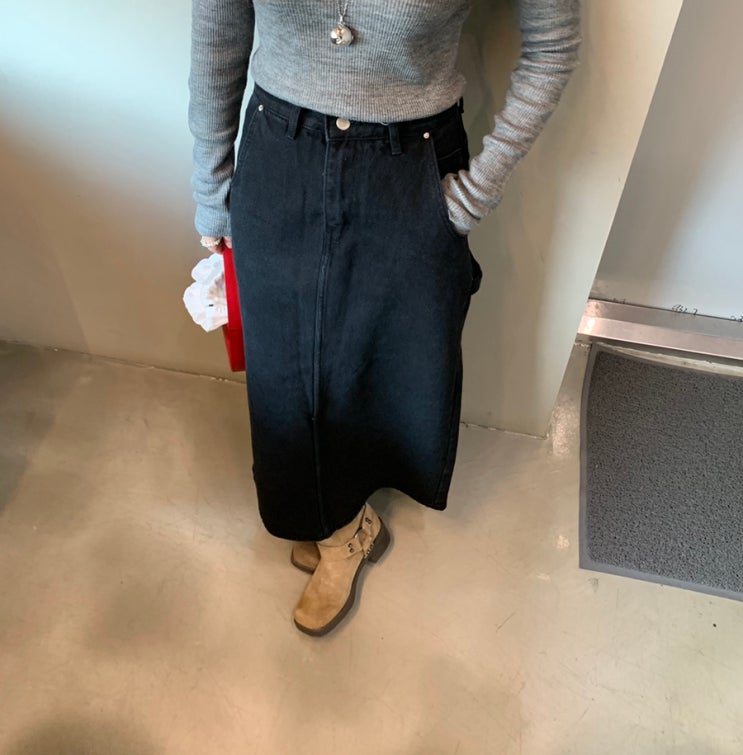 [ LELAPIN 추천 ] 카펜터 데님 스커트 ( 2color ) : 네이버 블로그