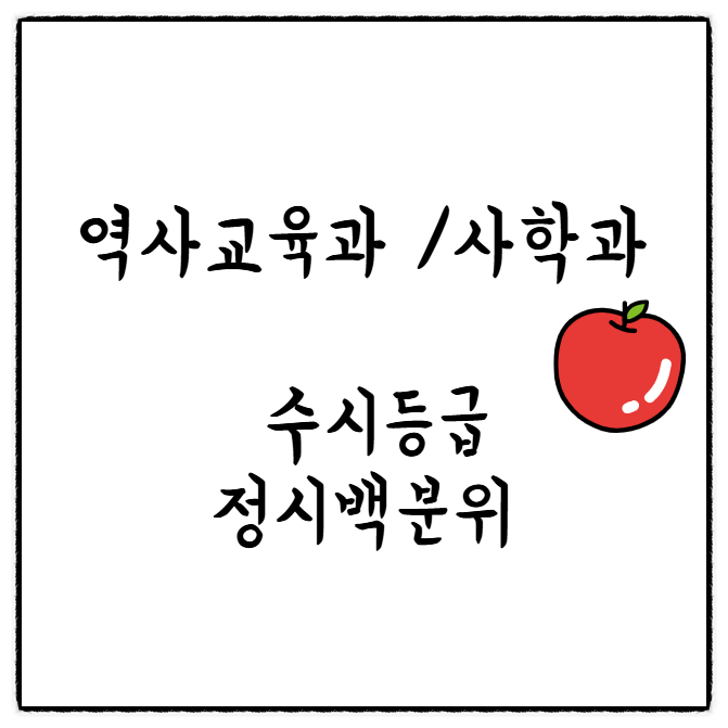 대입 학과 정보 역사교육과 사학과 대학 순위 수시등급 정시백분위 비교 진로 취업 선택과목 네이버 블로그