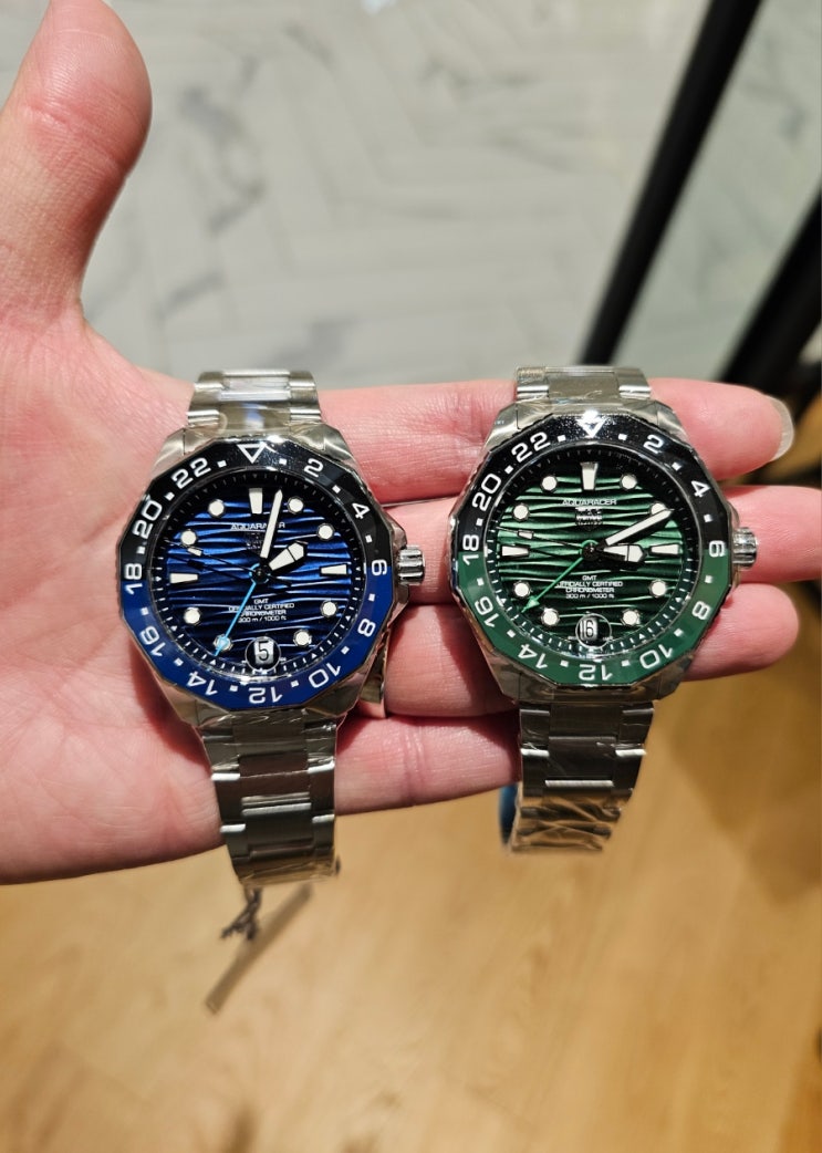 24년 신제품 - 태그호이어 아쿠아레이서 프로페셔널 300 GMT / TAG-HEUER AQUARACER Professional ...