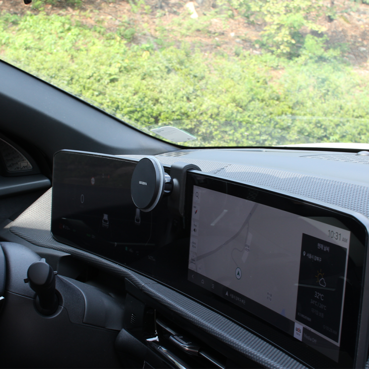 ccNC 시스템이 적용된 "더 뉴 EV6" 전용 핸드폰 거치대 설치 후기- With 굿파 오로라 맥세이프 충전기 : 네이버 블로그