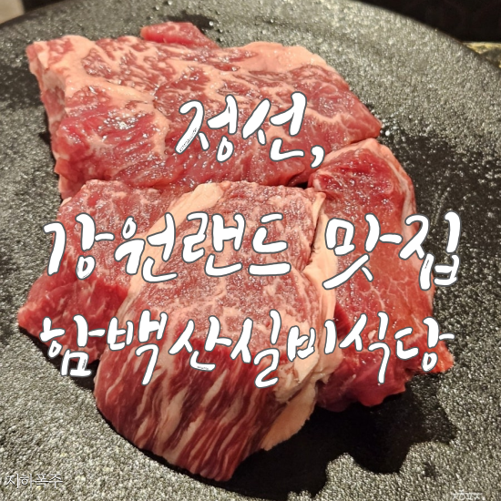 정선사북고한 하이원강원랜드 근처맛집 함백산실비식당 개추천 네이버 블로그