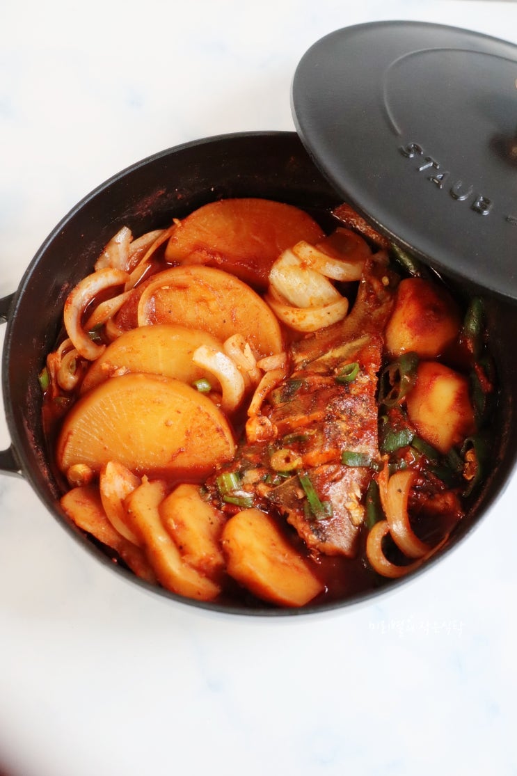 가자미조림 레시피 가자미무조림 만드는 법 가자미요리 생선조림 양념장 만들기 : 네이버 블로그