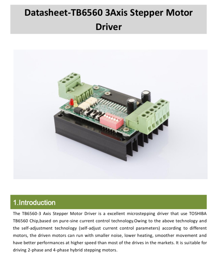 TB6560 모터드라이버 데이터시트 읽기 : 네이버 블로그