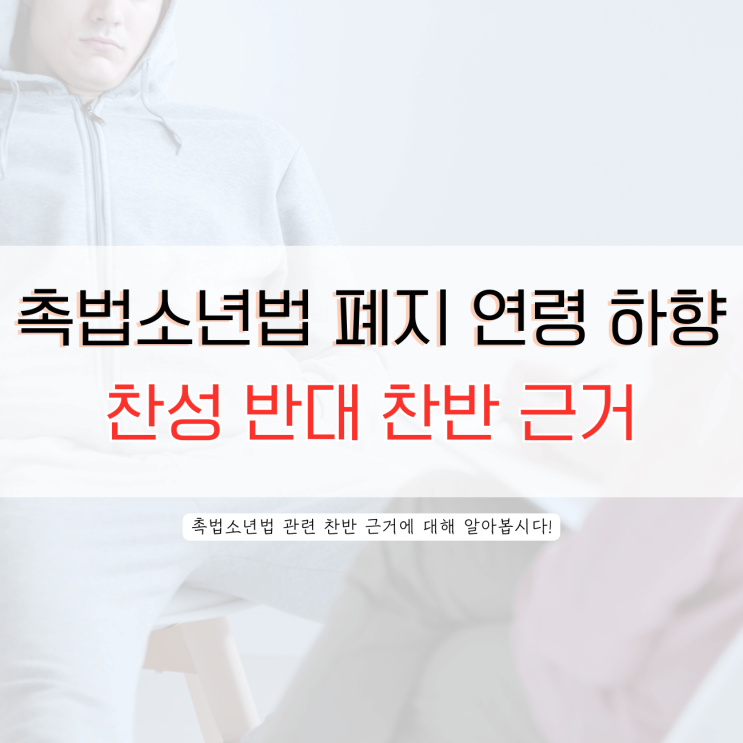 촉법소년법 폐지 찬성 반대 찬반 근거 알아봐요 네이버 블로그
