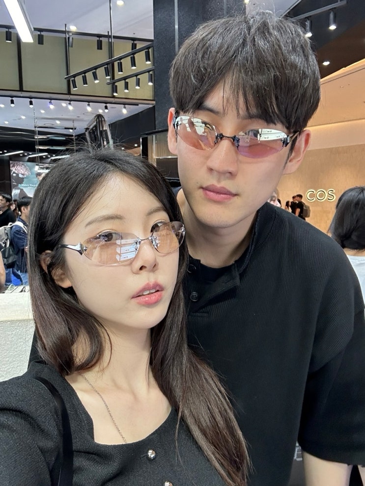 잠실 롯데몰 데이트 젠틀몬스터 메종마르지엘라 아이웨어 등 커플 선글라스 착용 후기🕶️ 네이버 블로그