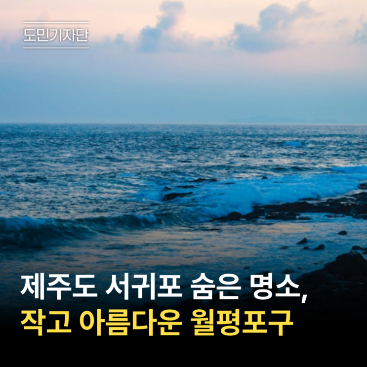 제주도 숨은 명소 서귀포의 작고 아름다운 바다 월평포구🌊 : 네이버 블로그