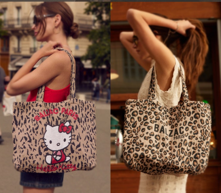 [판매] BALZAC PARIS x HELLO KITTY /레오파드 에코 백 / Designer Brand /AAV COLLECTION : 네이버 블로그