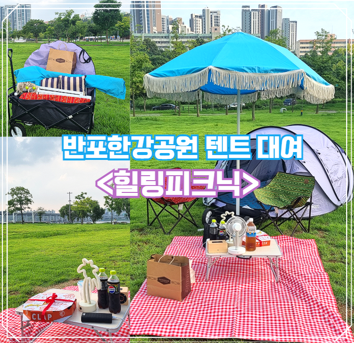 반포한강공원 힐링 피크닉 텐트 대여 및 클랩피자 후기 네이버 블로그
