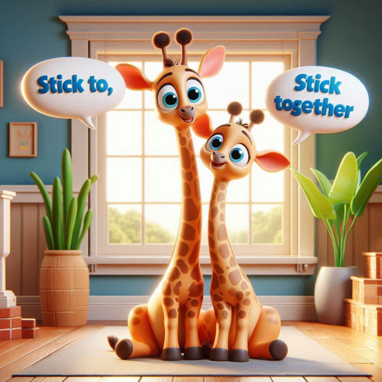 영어관용표현 stick to, stick together 뜻 예문 : 네이버 블로그