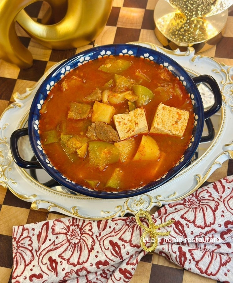 고추장찌개 만들기 간단 레시피 류수영 어남선생 야채 두부 감자 애호박 돼지고기 고추장찌개 만드는법 네이버 블로그