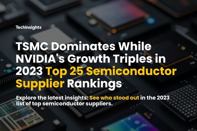 TSMC 1위, Nvidia를 비롯 TechInsights가 분석한 2023년 상위 25개업체의 칩 공급업체 순위 : 네이버 블로그