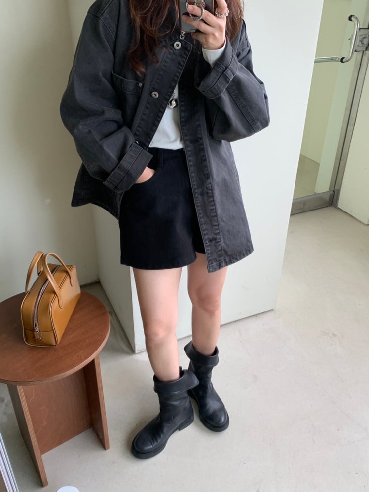 [ LELAPIN 추천 ] 레더 카라 데님 자켓 ( 2COL ) : 네이버 블로그