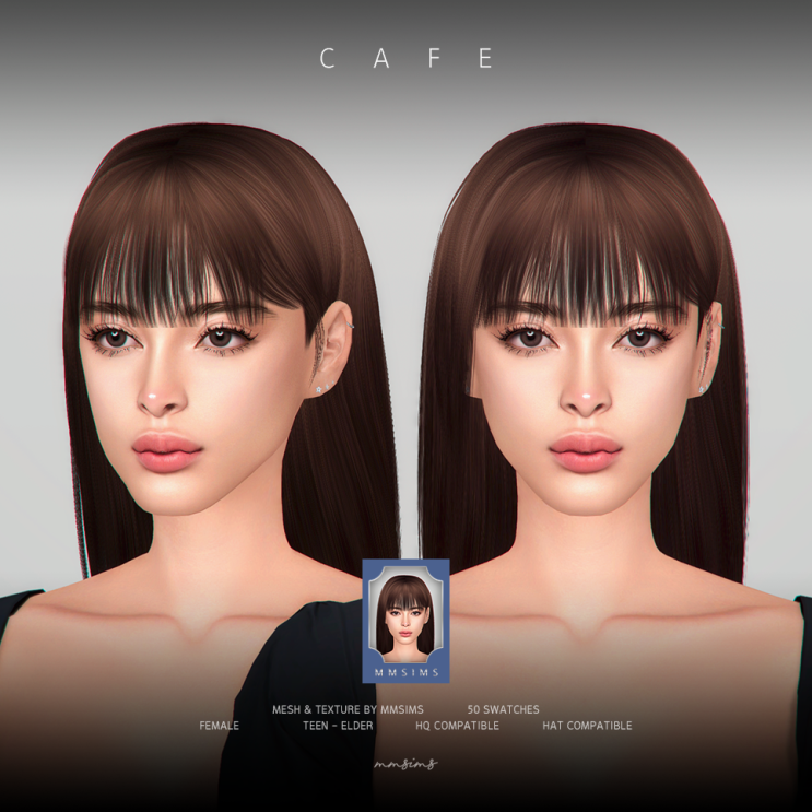 심즈4 CC 여심헤어 // MMSIMS Hair Cafe : 네이버 블로그