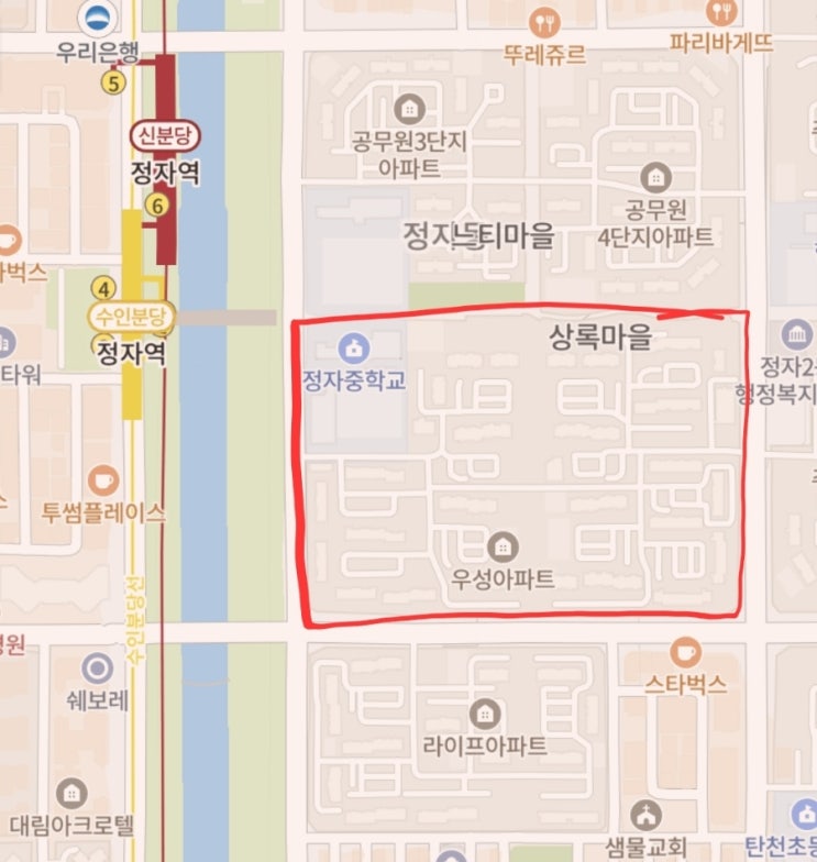 1기신도시 분당 선도지구 사업성 분석 31편기초구역 34번 정자동 상록마을 우성 3단지 네이버 블로그