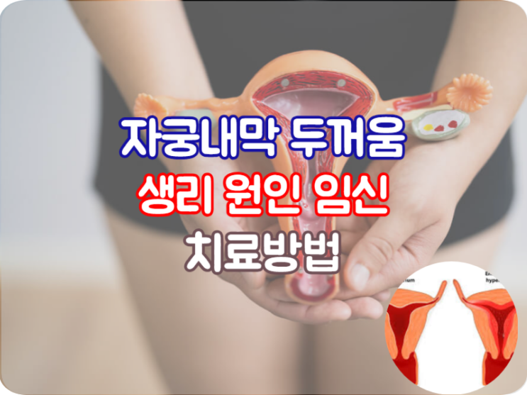 자궁내막 두꺼움 생리 원인임신 치료방법 네이버 블로그
