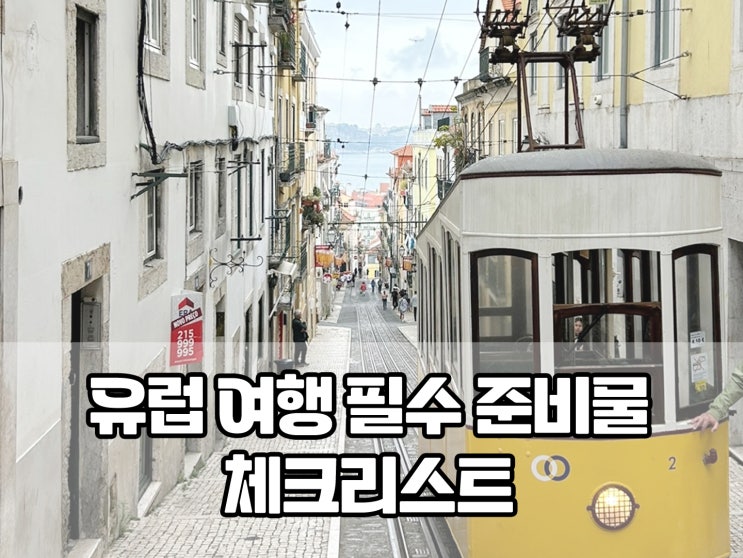 유럽 여행 준비물 체크 소매치기 방지와 완벽한 여행을 위한 필수템 체크리스트 공유 네이버 블로그