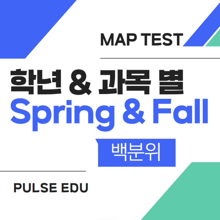 [Map Test] 맵테스트 학년 별 & 과목 별 Spring, Fall 시즌 백분위 - 2024 ver. : 네이버 블로그