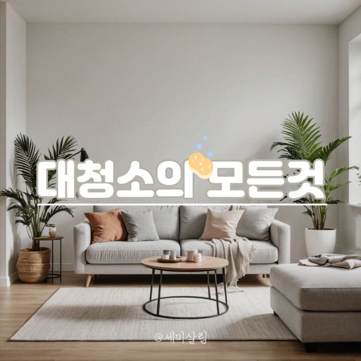 집 대청소 하는 법 순서 소소한 팁 : 네이버 블로그