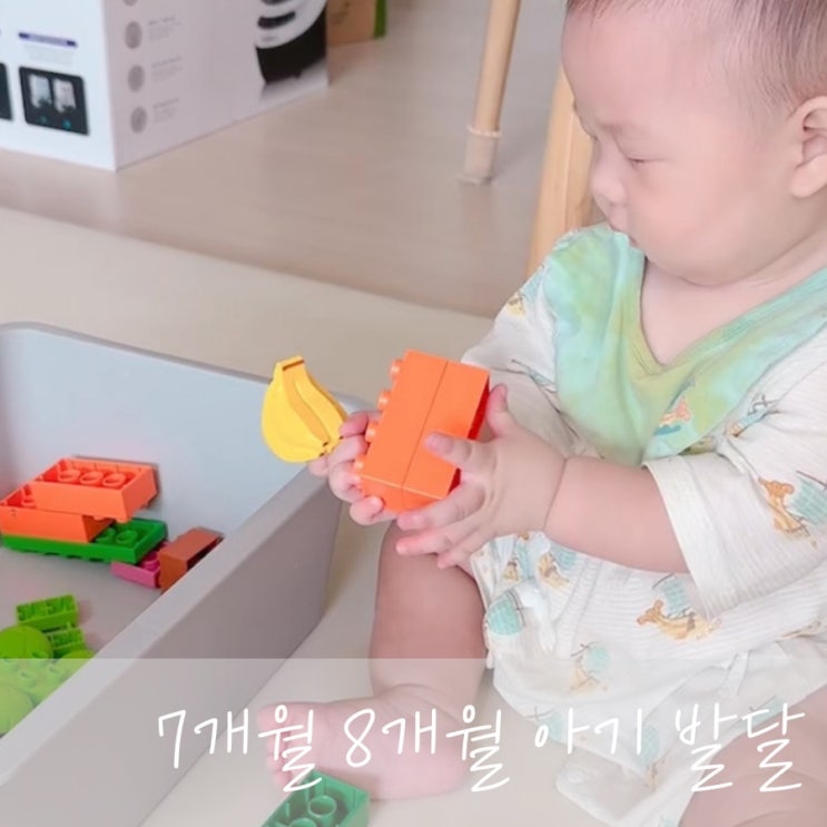 생후 7개월 8개월 아기 발달 분유량 이유식양 기록 네이버 블로그