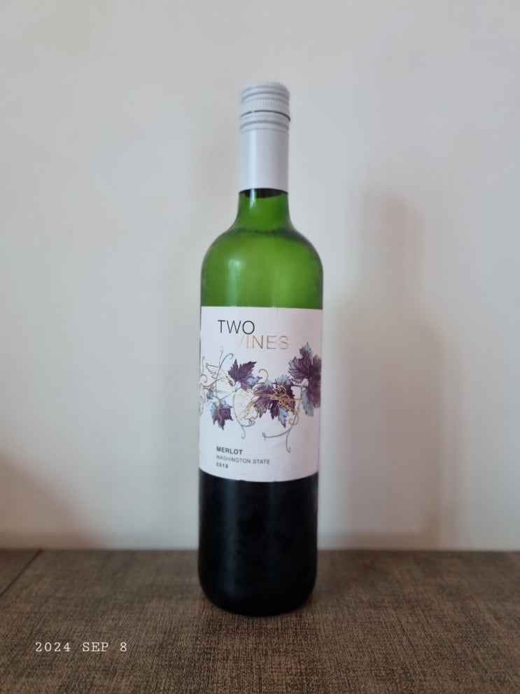 [⭐️5] 너무 맛있는 미국 와인 🍷 《투바인 메를로 2019 (Two Vines Merlot)》 : 네이버 블로그