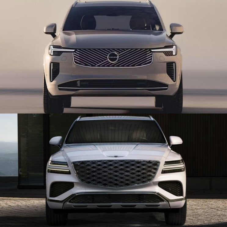 볼보 신형 XC90 페이스리프트 하이브리드 공개와 제네시스 GV80와의 프리미엄 SUV 경쟁 : 네이버 블로그
