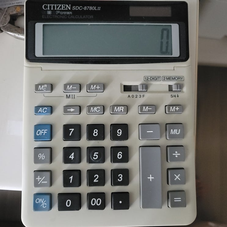 세무용 전자계산기 CITIZEN SDC-8780L : 네이버 블로그