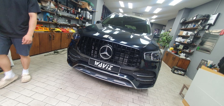 송파 BENZ GLE450 - 벤츠 GLE450 랩핑중 GT그릴까지 교체! : 네이버 블로그