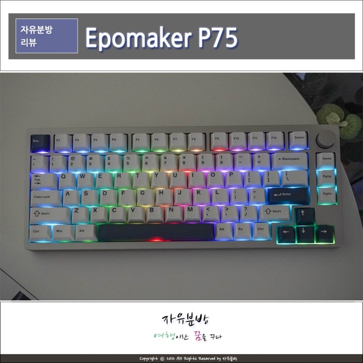 에포메이커 P75 무선 기계식키보드 추천 Zebra Switch 블루투스 지원 : 네이버 블로그