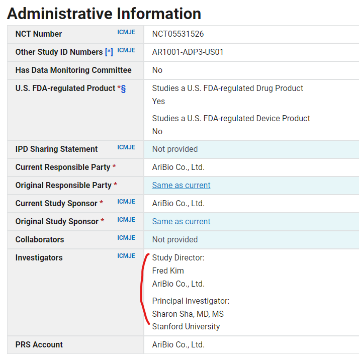 아리바이오 3상 Polaris-AD의 PI Sharon Sha(샤론 샤) 교수에 대해 알아보자 : 네이버 블로그