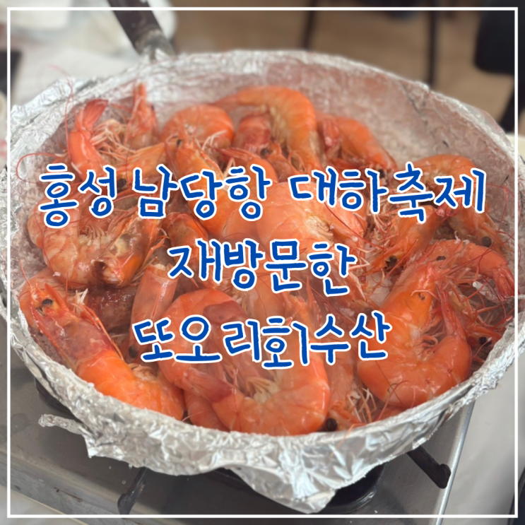 2024 홍성 남당항 대하축제 재방문한 또오리회수산 내돈내산 네이버 블로그