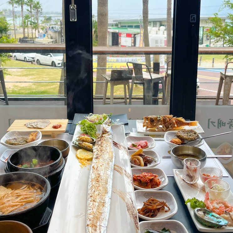 제주도 함덕해수욕장 근처 맛집 백가네제주한상 통갈치구이 조림 특산물 네이버 블로그