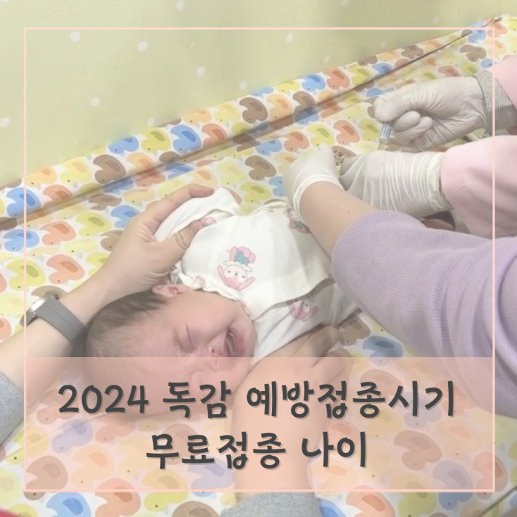 2024년 독감예방접종 시기 아기 유아 어린이 독감 무료접종 나이 네이버 블로그