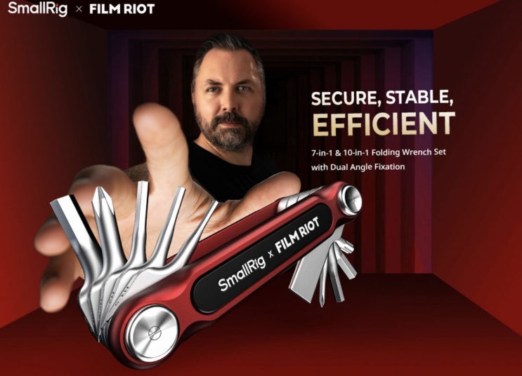 SmallRig x FILM RIOT 7-in-1 Folding Wrench Set with Multiple Angle ...