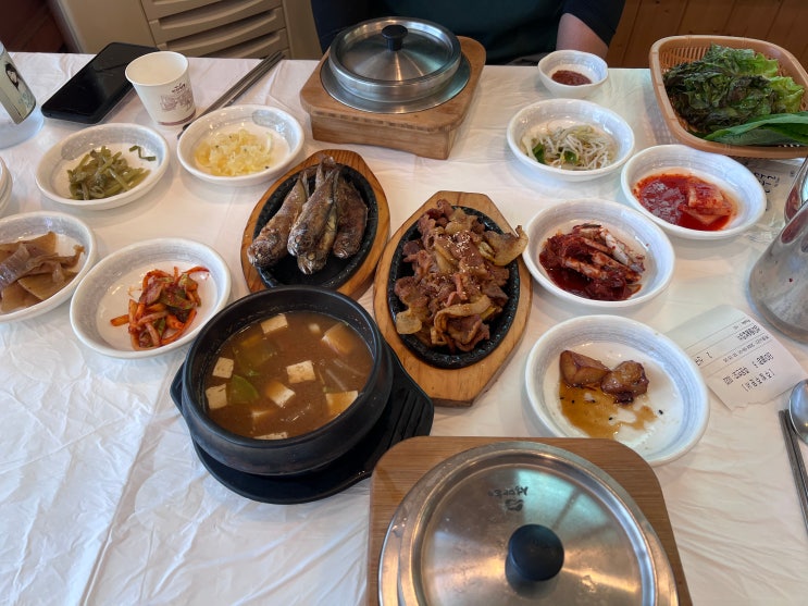 강화도 한식 맛집 섬마을 솥밥에서 솥밥정식 2인 강화도 특산물 선물용으로 좋은 박순석 찹쌀떡 네이버 블로그