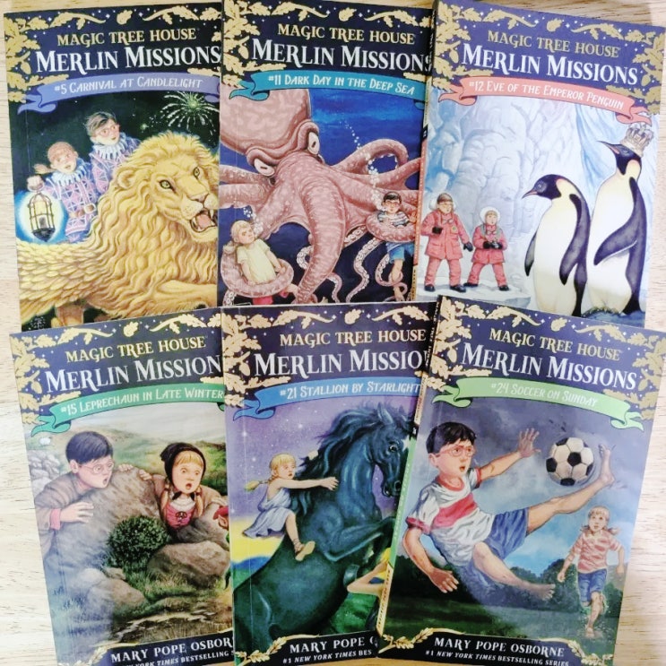 업그레이드된 잭과 애니의 모험 매직트리하우스 멀린미션 Magic Tree House Merlin Missions 초 중등 챕터 ...