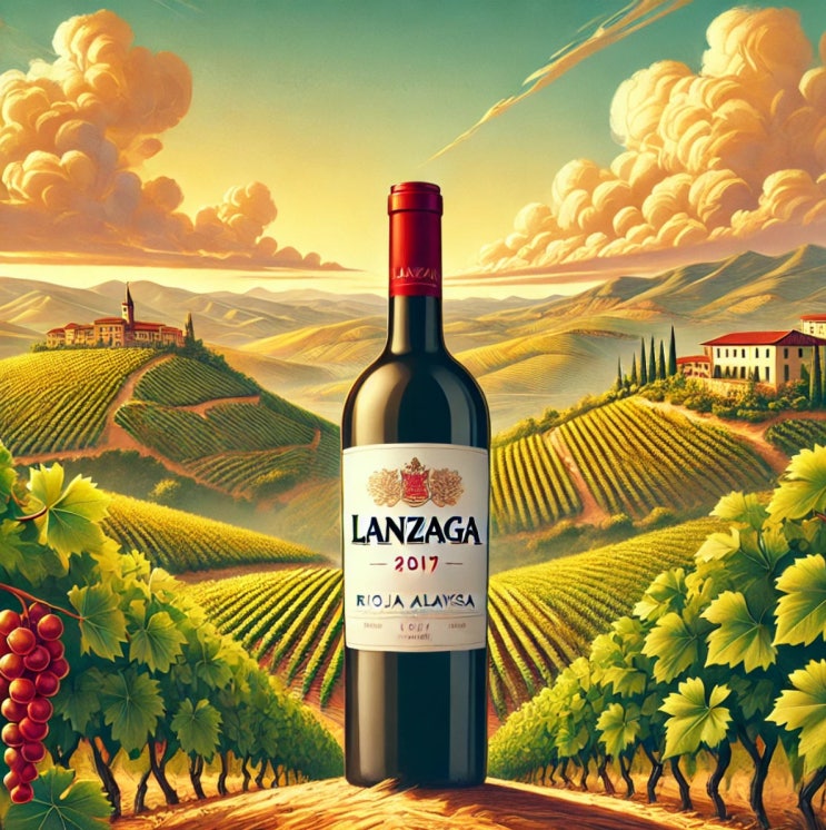 [와인리뷰] 란자가 LANZAGA 2017, 뗌쁘라니요, 리오하 와인, 스페인와인, 레드와인, BOTELLA NUM. 19881 ...