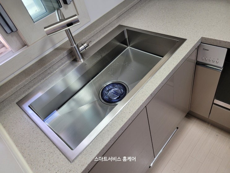 청주 사각싱크볼 아티잔 Edu858 엠보 코팅 설치 추천 폭포 수전 교체 비용 네이버 블로그