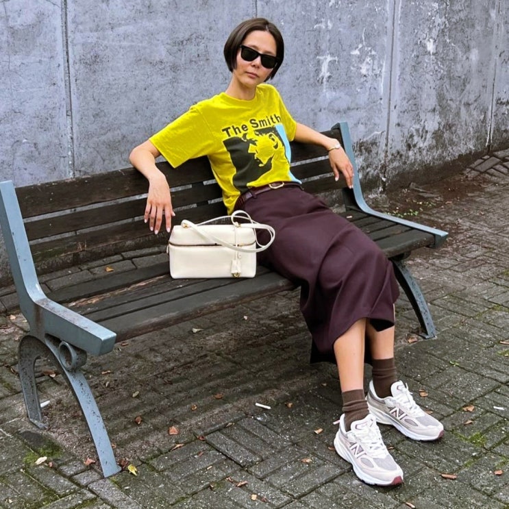 롱스커트에 어울리는 로로피아나X뉴발란스990 V6 (김나영 환절기패션) : 네이버 블로그