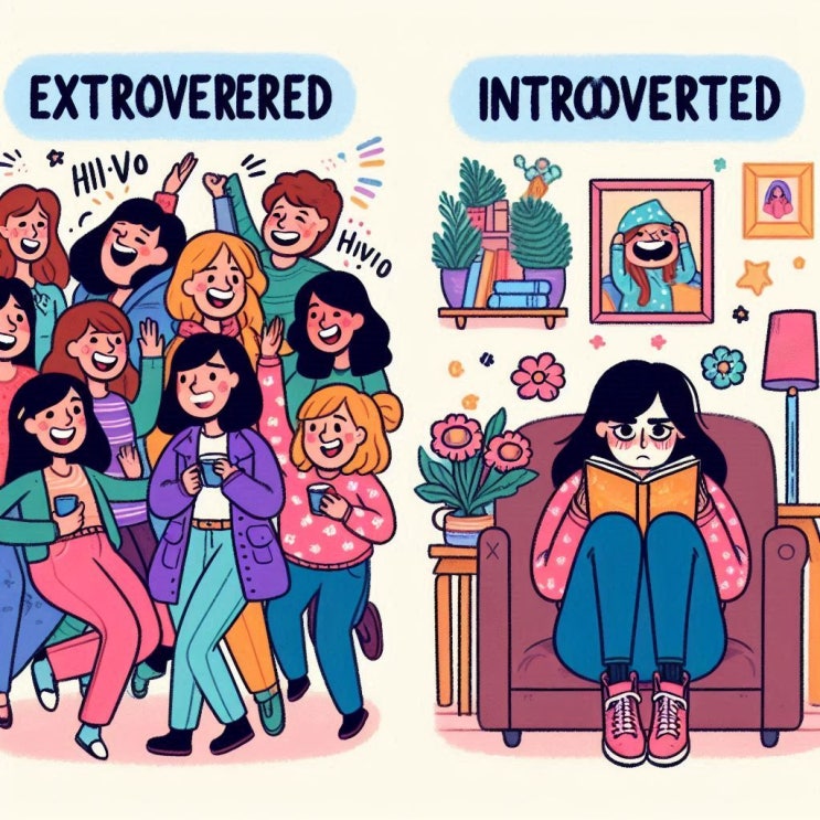 영어로 외향적인 extrovert, 내향적인 introvert 차이, 뜻 / pervert 의미 / 컨버터블 차 ...