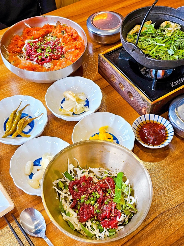 구미비산동맛집점심특선으로 즐기는 육회비빔밥과 육회물회 맛집월척 폐업 네이버 블로그
