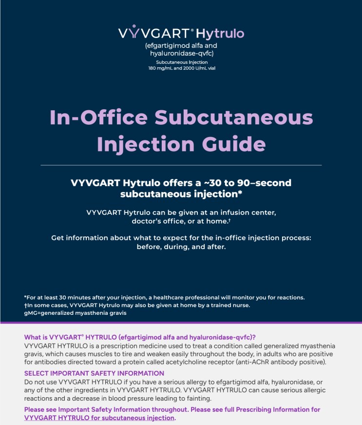 ArgenX Vyvgart Hytrulo SC Injection 자가 피하주사 아니다?! : 네이버 블로그