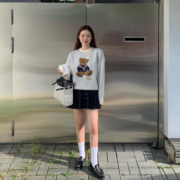 차정원 인스타그램 패션 마리떼 프랑스와 저버 스웨터 니트 프레피룩의 정석 네이버 블로그