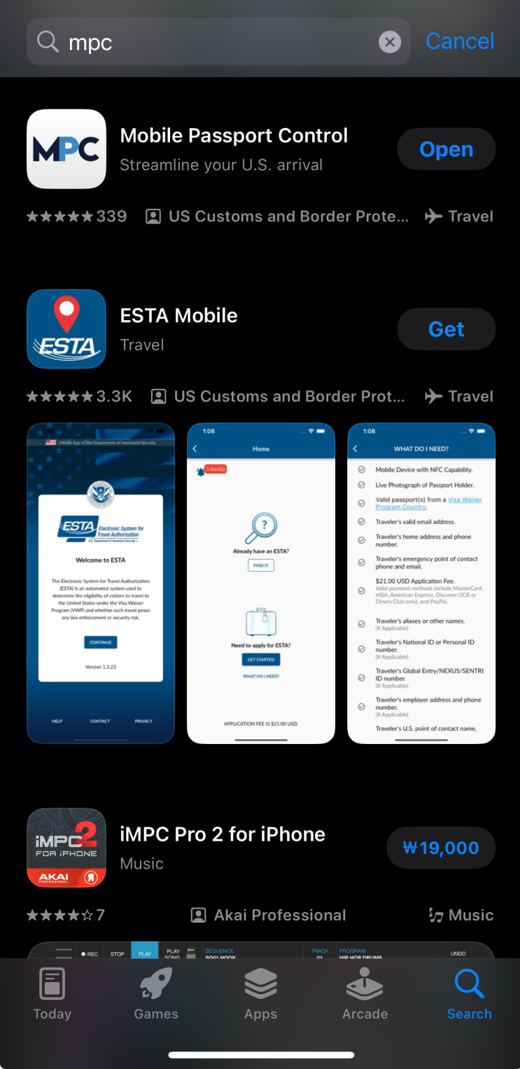 [미국 여행] 미국 입국심사를 빠르게 도와줄 MPC 모바일 입국심사 : 네이버 블로그