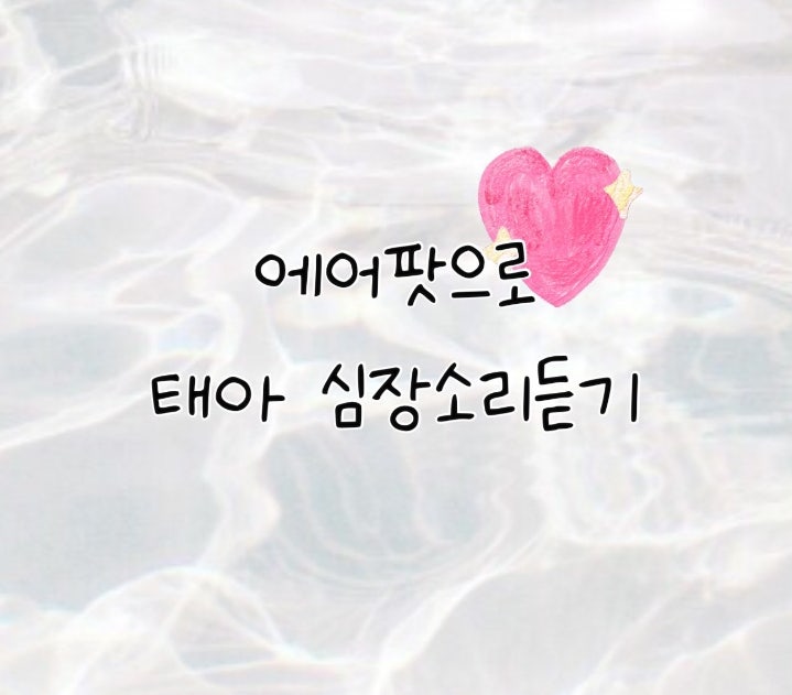 에어팟 아이폰 아기심장소리 측정 시기 몇주 네이버 블로그
