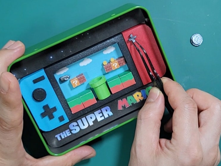 닌텐도 슈퍼마리오 디오라마 3D 게임 만들기 종이모형 무료 도안 종이모형하는남자 : 네이버 블로그